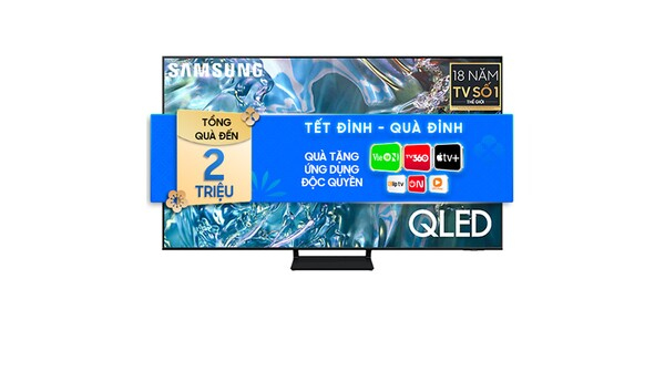 Tivi QLED Samsung 4K 55 inch QA55Q60D, Giá Rẻ, Chính Hãng | Nguyễn Kim