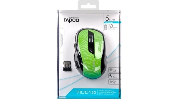 Chuột không dây Rapoo 7100P màu xanh lá cây giá rẻ tại Nguyễn Kim