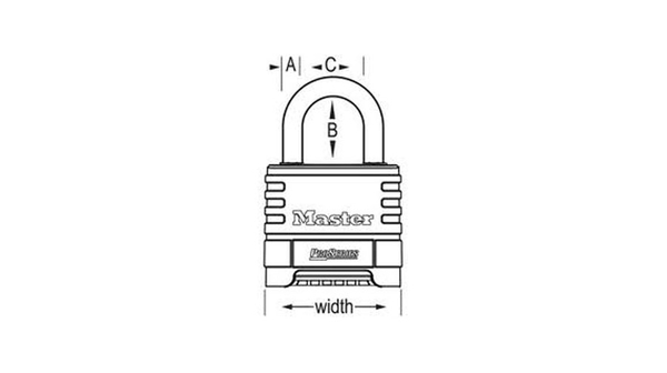 KHÓA MÓC MỞ SỐ MASTER LOCK 57MM - 1174D - Master Lock - Ổ Khóa - Công ...