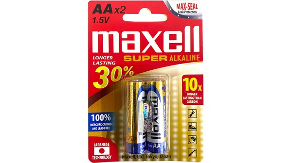 Pin Super Alkaline AA vỉ 2 viên Maxell LR6AAPRO Giá Rẻ | Nguyễn Kim