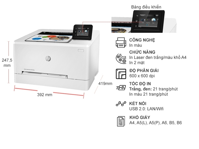 Mua Máy In Màu HP Color LaserJet Pro M254DW Giá Tốt | Nguyễn Kim