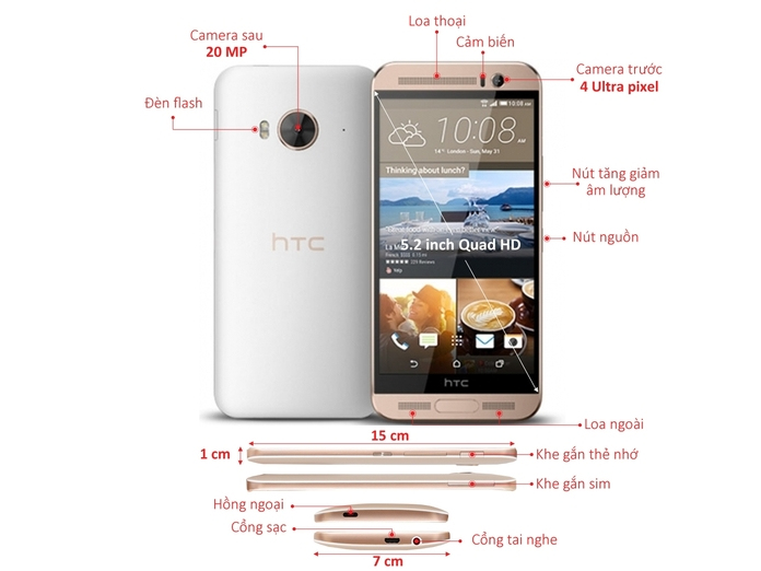 Điện thoại HTC ONE ME dual sim mới đã có bán tại Nguyễn Kim
