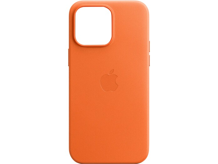 Ốp lưng iPhone 14 Promax Apple Leather Case Orange (MPPR3FE/A) | Nguyễn Kim