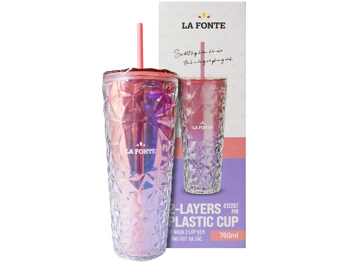 Ly nhựa 2 lớp La Fonte 760 ml (012287) Chính Hãng, Giá Rẻ | Nguyễn Kim