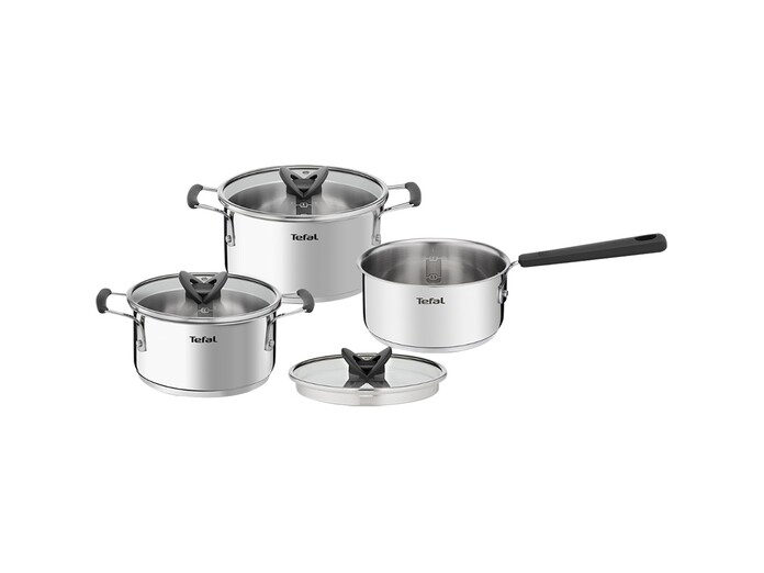 Bộ 3 nồi inox Tefal Optispace G7376S44 16, 20, 24 cm Giá Rẻ|Nguyễn Kim