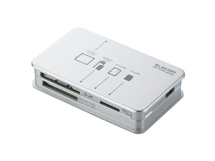 Thiết bị đọc thẻ nhớ Elecom MR-A39HSV bạc cổng 2.0 tại nguyenkim.com