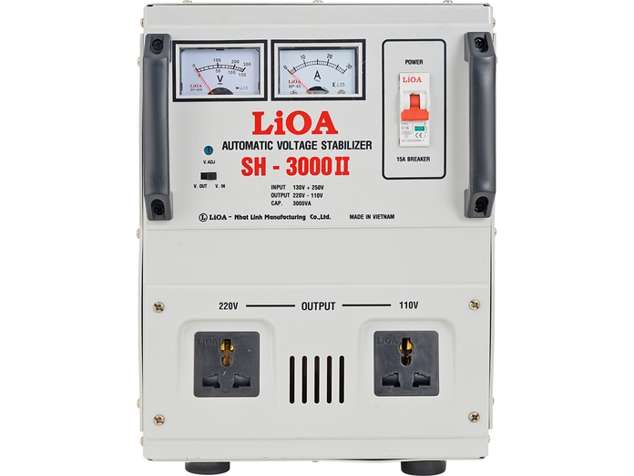 Ổn áp Lioa 1P SH-3KVA II SH-3000II giá rẻ tại Nguyễn Kim