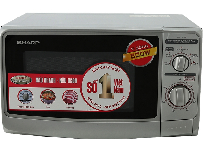 Lò Vi Sóng Sharp 22 Lít R-21A1(S)VN Giá Tốt | Nguyễn Kim