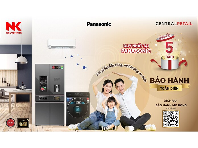 Gói bảo hành mở rộng 2 năm Tủ lạnh Panasonic VIP >550L Giá Rẻ | Nguyễn Kim
