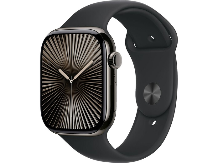 Apple Watch Series 10 GPS Cellular 46mm Slate Titanium Black Sport Band M/L